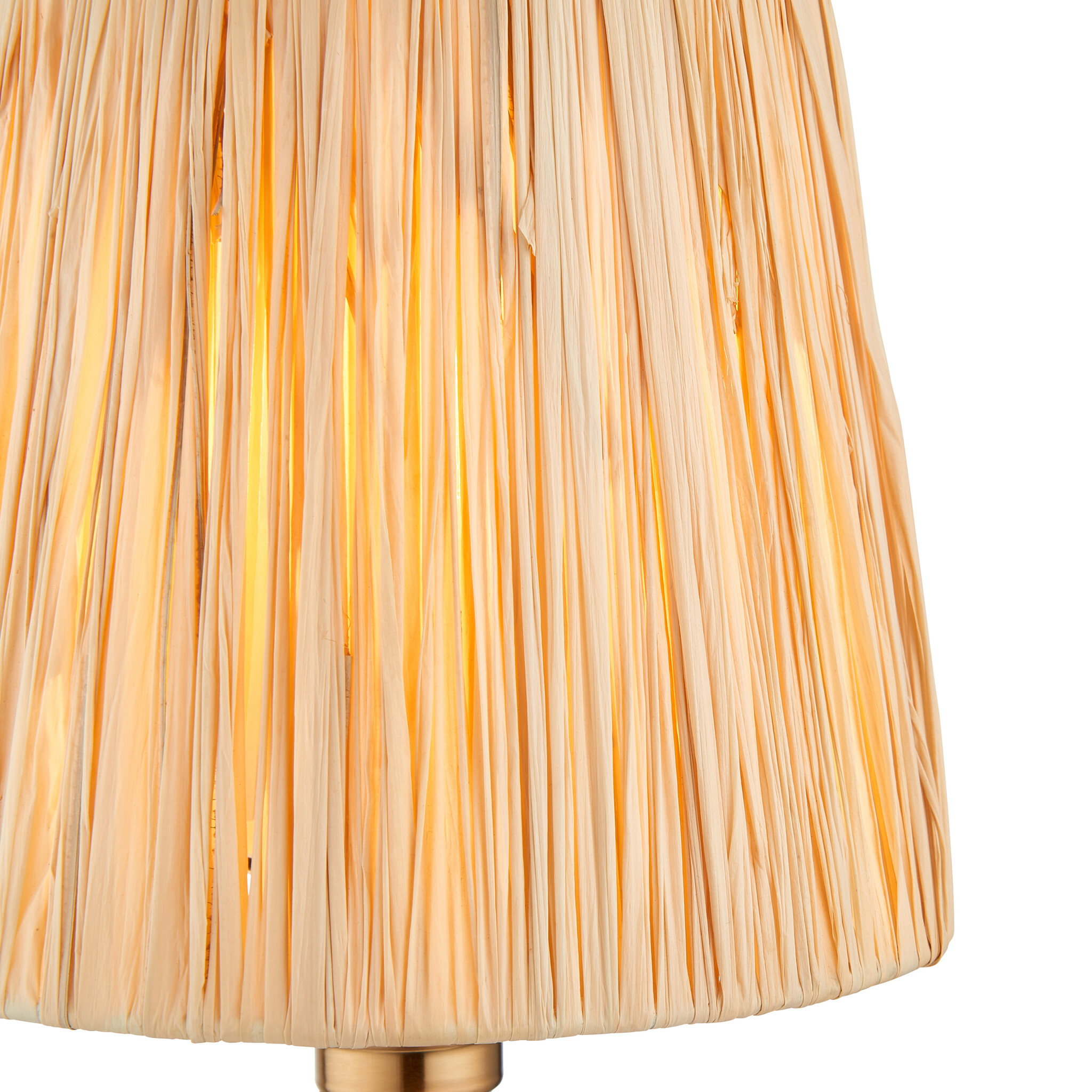 Raffia 15cm Shade - Natural Raffia - The Factory Shop - Poole Lighting