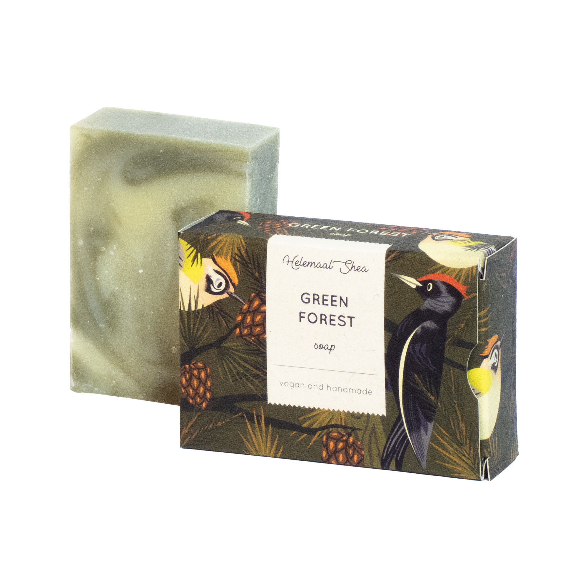 Green Forest soap - plasticfree - HelemaalShea