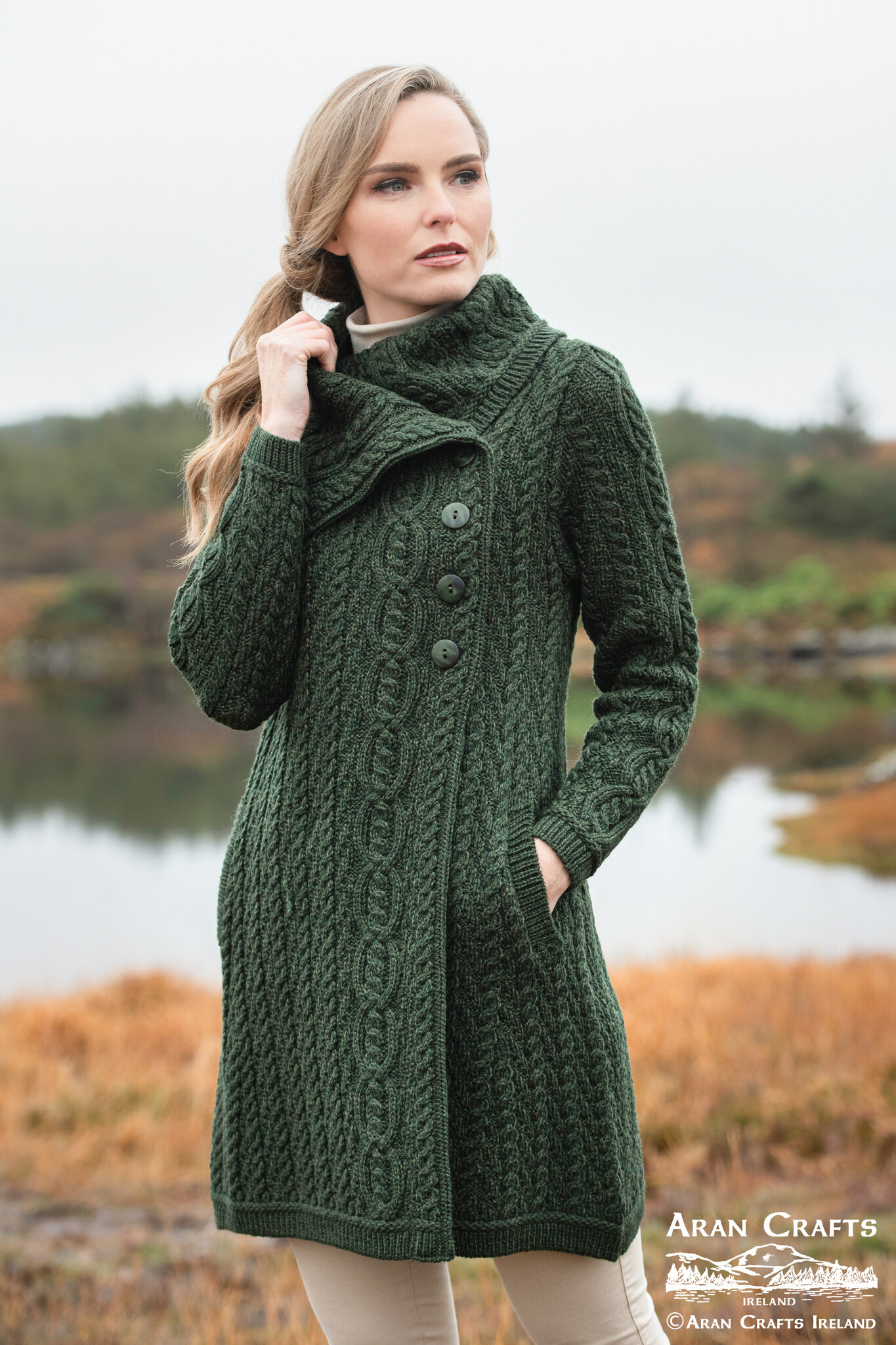 Irish wool coat X4416 - Le Grenier du Lin