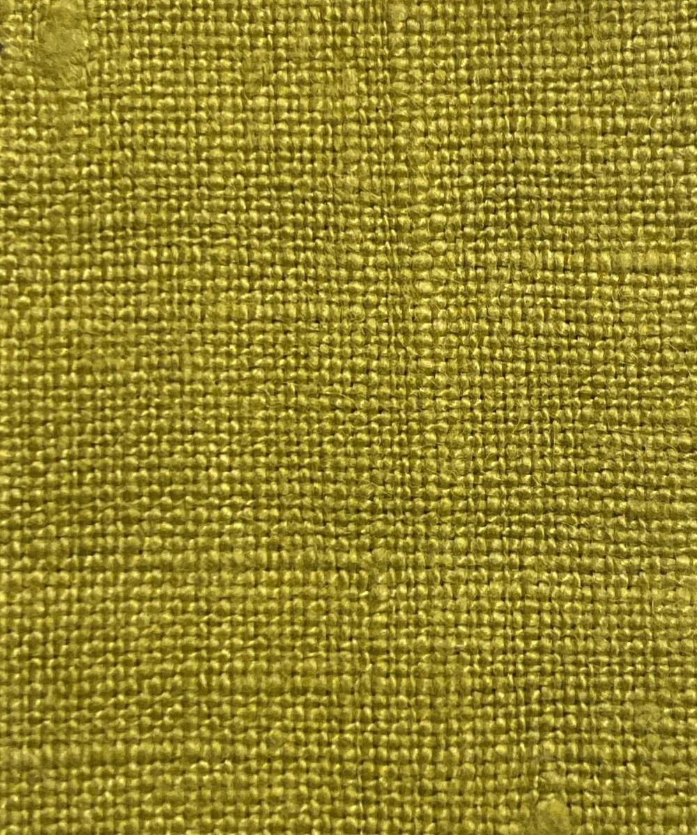 Tissu en lin siena oliva - Le Grenier du Lin