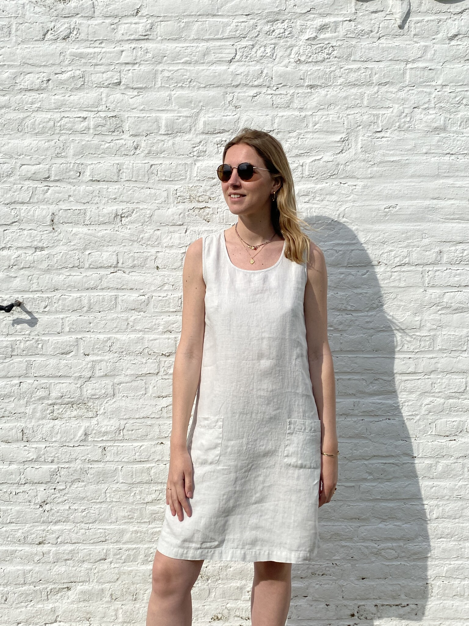 robe pur lin Haiti craie - Le Grenier du Lin