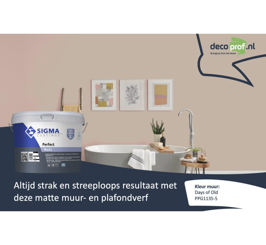 Sigma Perfect Matt in de kleur PPG1021-3 Discover - Decoprof.nl