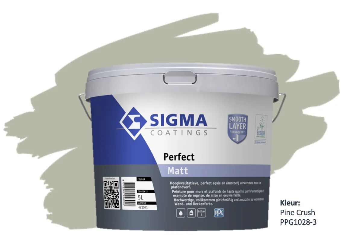 Sigma Perfect Matt in de kleur PPG1028-3 Pine Crush - Decoprof.nl