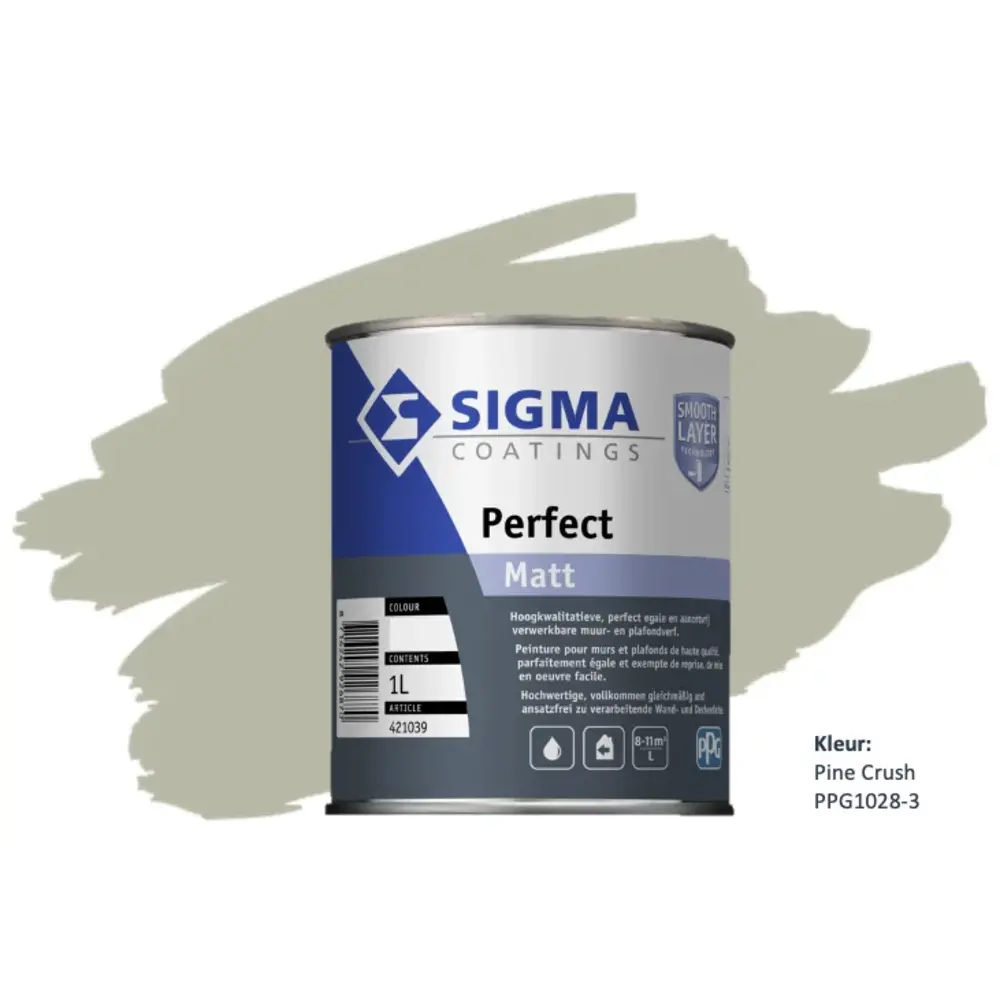 Sigma Perfect Matt in de kleur PPG1028-3 Pine Crush - Decoprof.nl