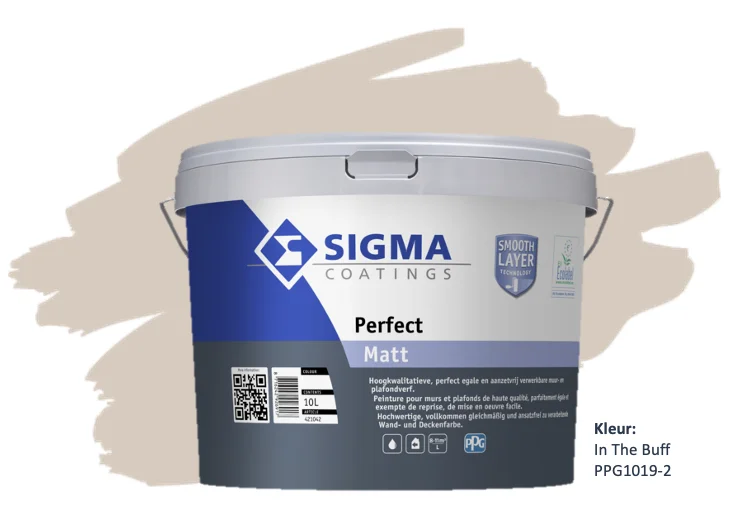 Sigma Perfect Matt in de kleur PPG1019-2 In The Buff - Decoprof.nl