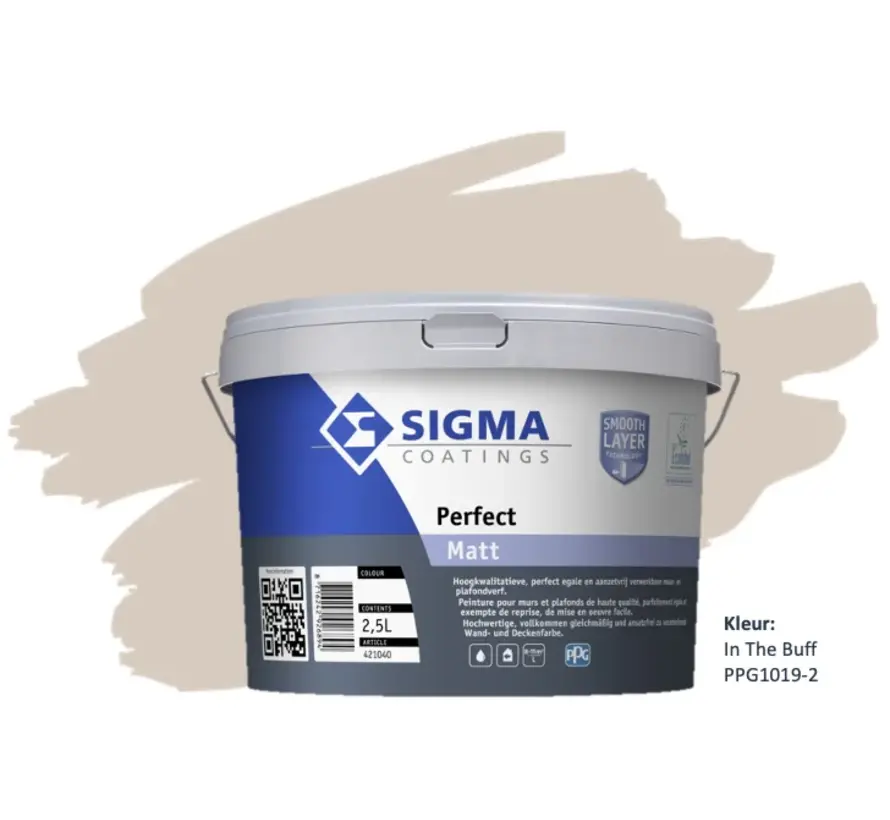Sigma Perfect Matt in de kleur PPG1019-2 In The Buff - Decoprof.nl