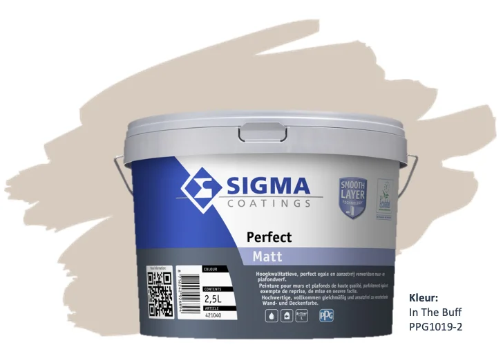 Sigma Perfect Matt in de kleur PPG1019-2 In The Buff - Decoprof.nl