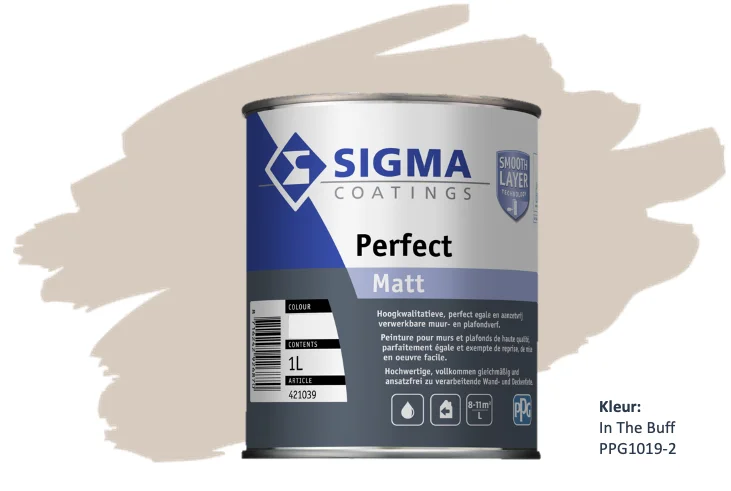 Sigma Perfect Matt in de kleur PPG1019-2 In The Buff - Decoprof.nl
