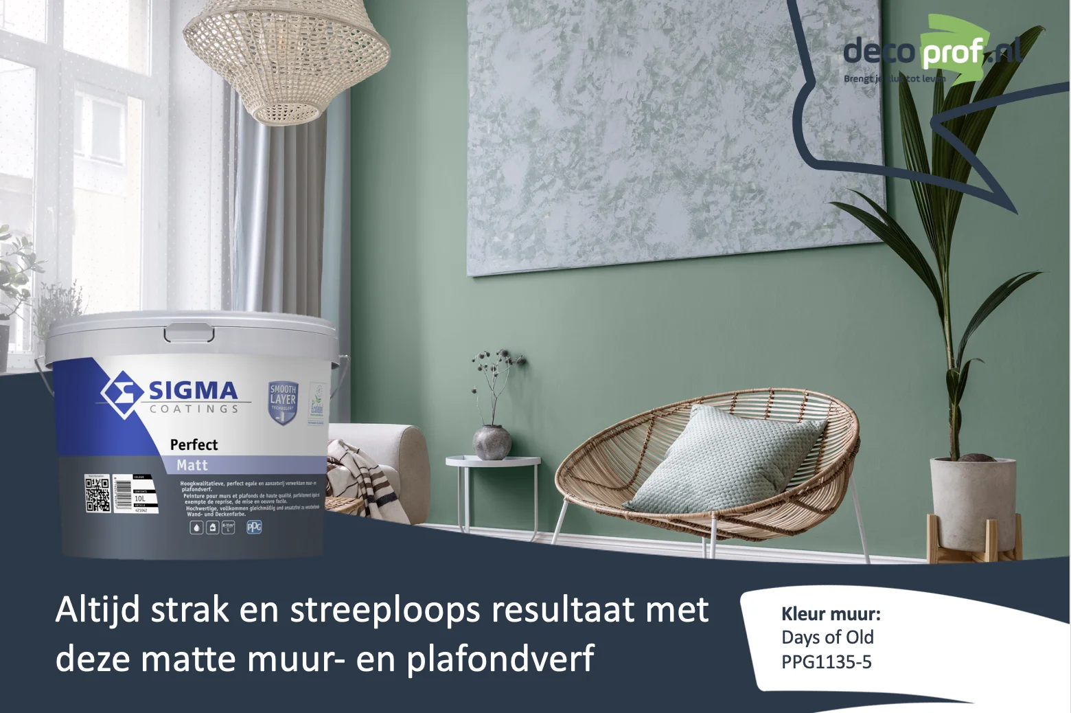 Sigma Perfect Matt in de kleur PPG1135-5 Days Of Old - Decoprof.nl