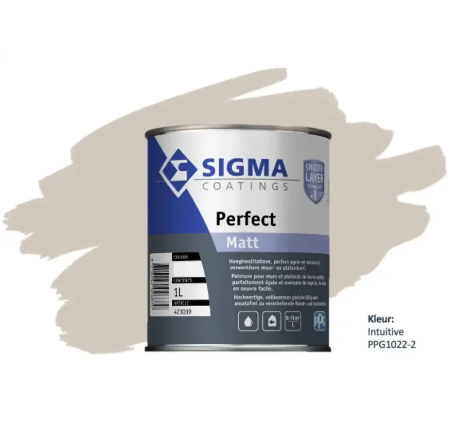Sigma Perfect Matt in de kleur PPG1022-2 Intuitive - Decoprof.nl