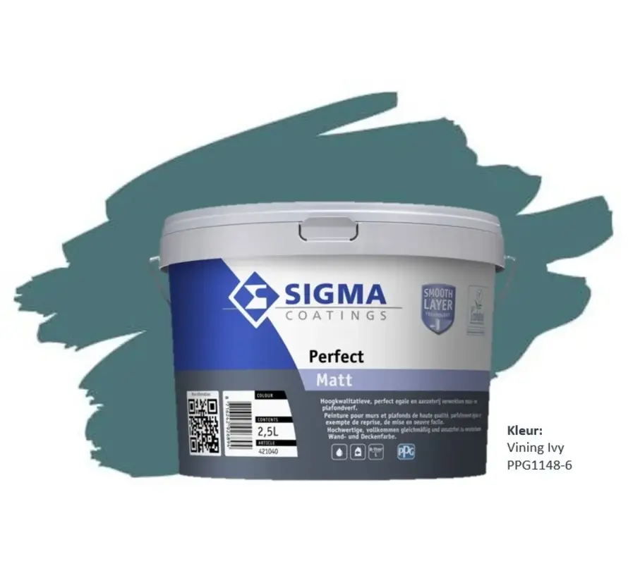 Sigma Perfect Matt in de kleur Vining Ivy PPG1148-6 - Decoprof.nl