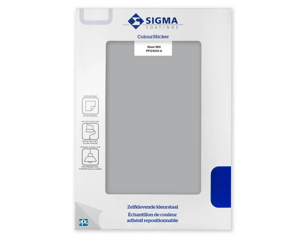 Sigma ColourSticker Steel Mill PPG1001-4 bestellen? - Decoprof.nl