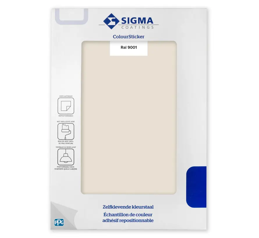 Sigma ColourSticker RAL 9001 bestellen? - Decoprof.nl