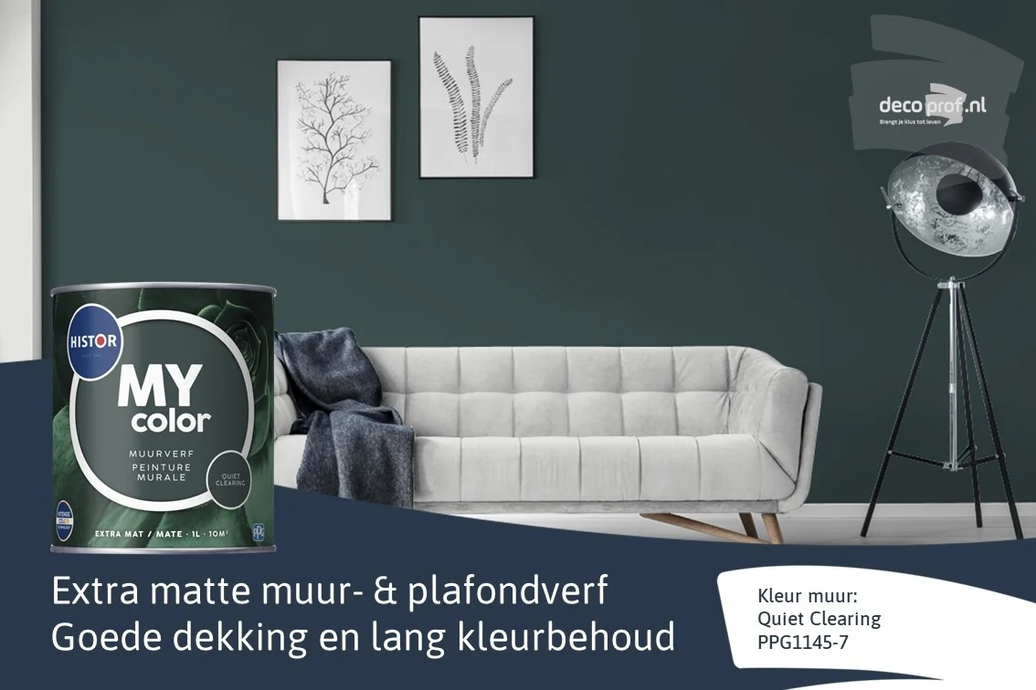 Histor My Color Muurverf Extra Mat Quiet Clearing bestellen? - Decoprof.nl