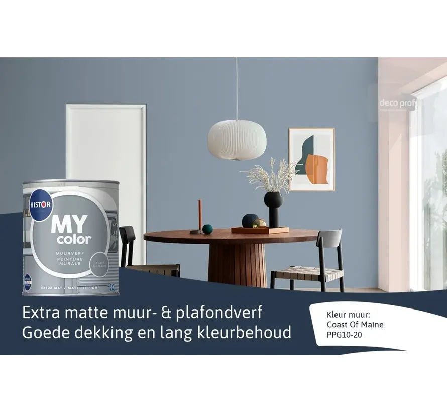 Histor My Color Muurverf Extra Mat Coast Of Maine bestellen? - Decoprof.nl