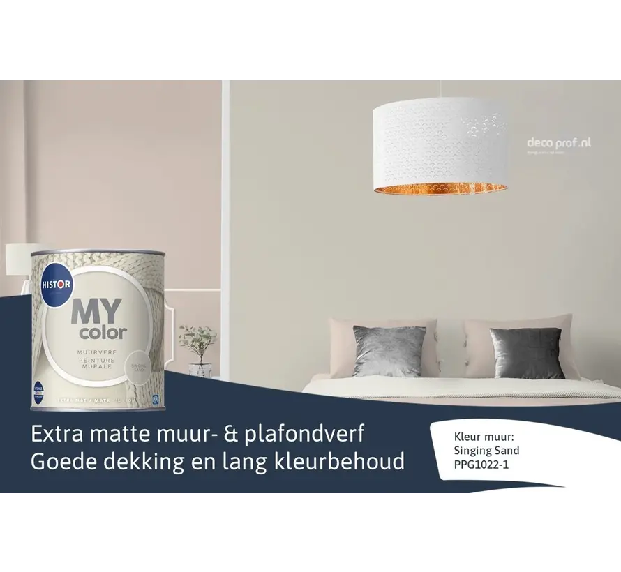 Histor My Color Muurverf Extra Mat Singing Sand bestellen? - Decoprof.nl