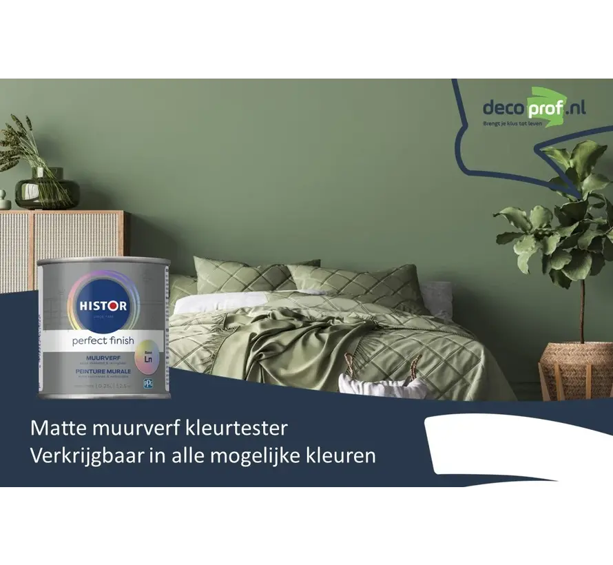 Histor Perfect Finish Muurverf Mat Tester bestellen? - Decoprof.nl