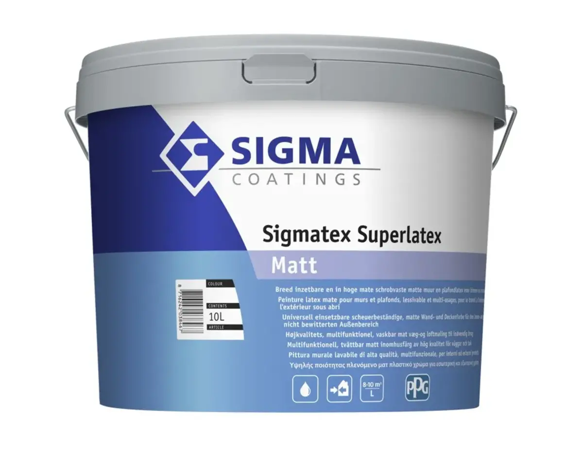Sigma Sigmatex Superlatex Matt | 10L 100% Wit voor slechts €104,95 ...