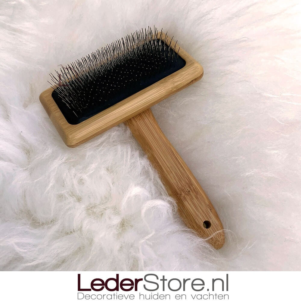 Schapenvacht wolkam bamboe 15x10,5cm - Lederstore.nl