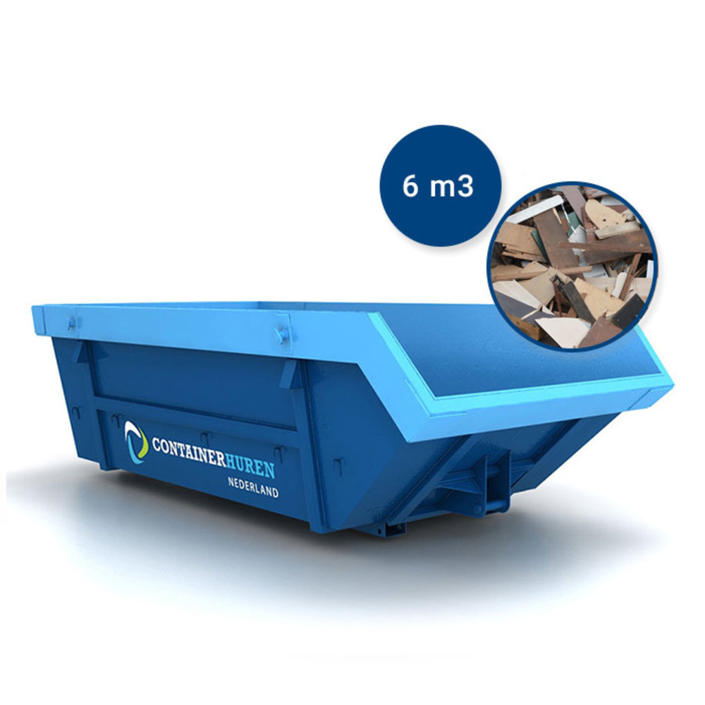 Houtcontainer 6m3 Huren? Zo geregeld - Container Huren Nederland