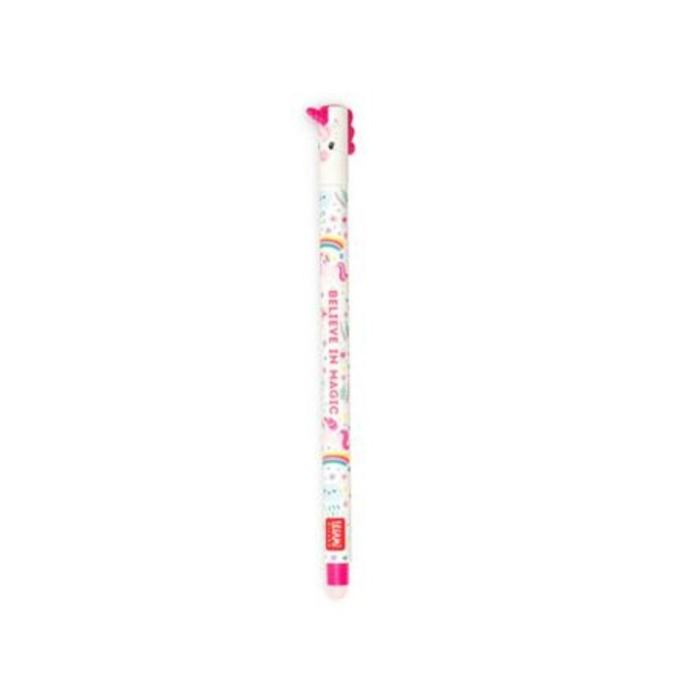 Stylo effaçable rose - Licorne - Legami - Hopono