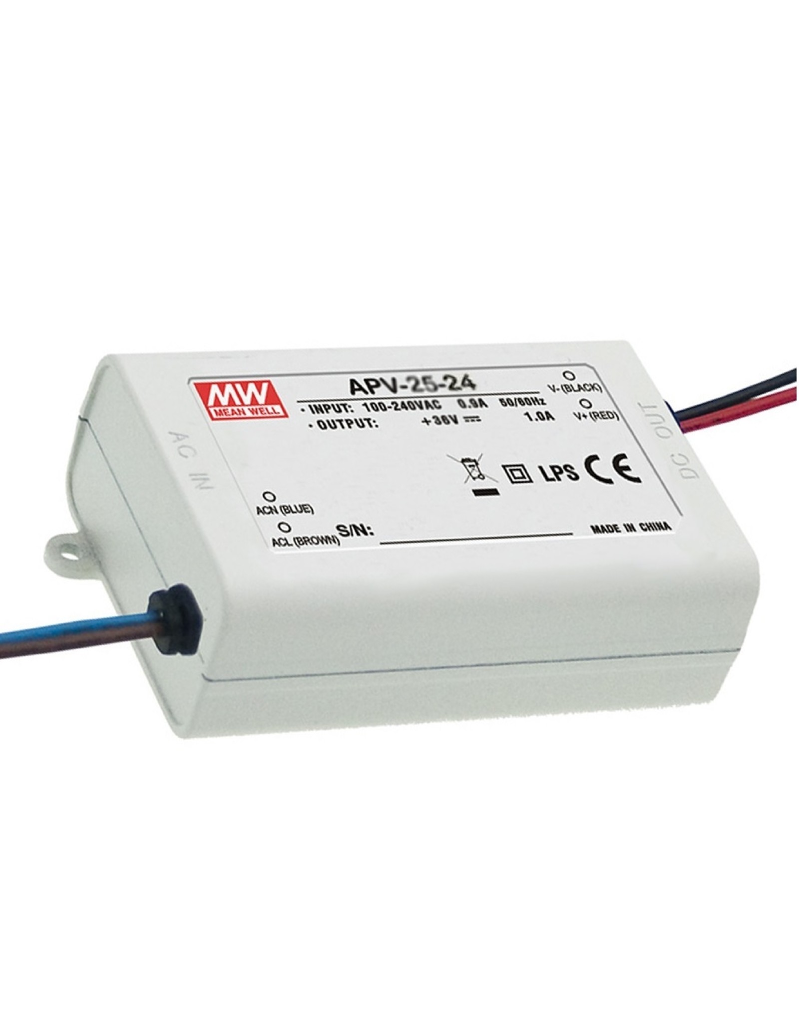 Led Voeding Meanwell DC12V 25W (strips) - LEDLED B.V.