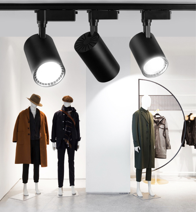 Projecteur LED sur rail 20W blanc ou noir - Ledspot-planet