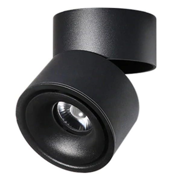 Spot noir design LED 7W ou 10W orientable dimmable - Ledspot-planet