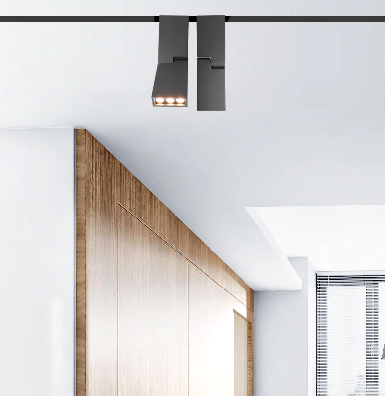 LED railverlichting 6W woonkamer wit of zwart 1 fase - Ledspot-planet