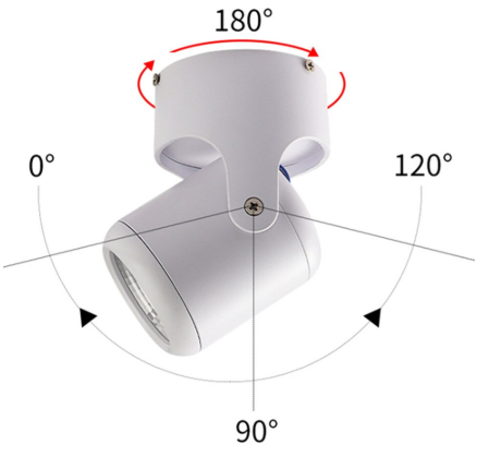 Luminaire rail plafond 7W LED blanc ou noir dimmable - Ledspot-planet
