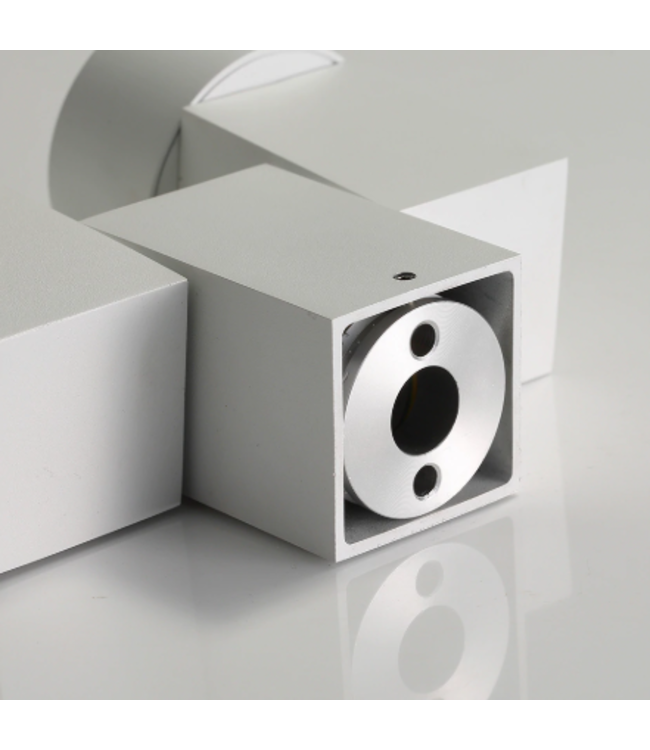 Double spot LED GU10 blanc ou noir orientable 2x5W - Ledspot-planet