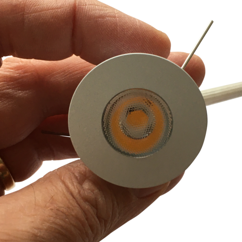 Spot LED petit diamètre blanc rond 4W dimmable scie 30mm - Ledspot-planet