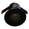 Mini LED spot 3W IP67 230V zonder trafo zwart - Ledspot-planet