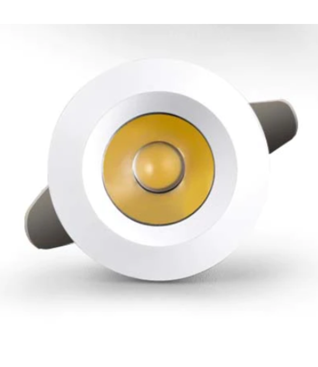 Klein spotje inbouw LED 1W 20mm zaagmaat grijs optie IP44, zwart , wit ...