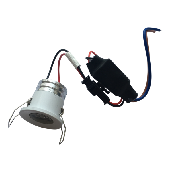 LED inbouwspot IP44 mini 3W dimbaar wit, zwart, grijs - Ledspot-planet