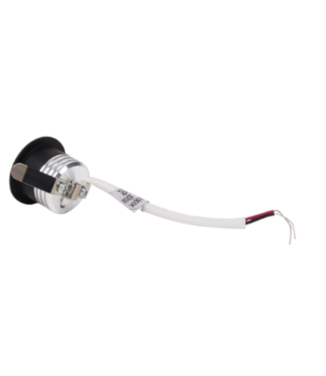 Mini spot LED 3W 220V noir IP44 dimmable pas besoin de transfo 37mm ...