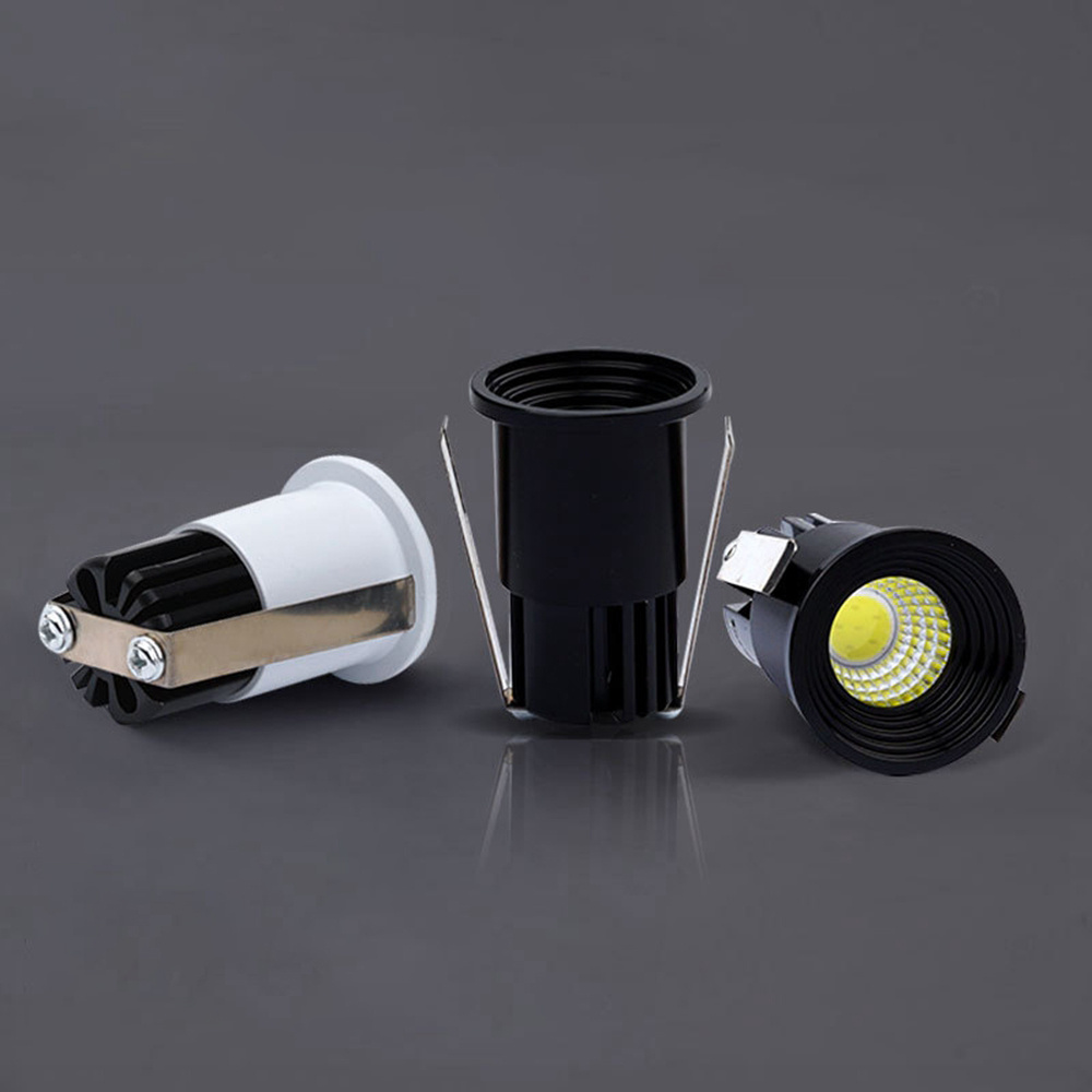 Mini spot LED noir 5W scie 30mm diamètre 34mm variable - Ledspot-planet