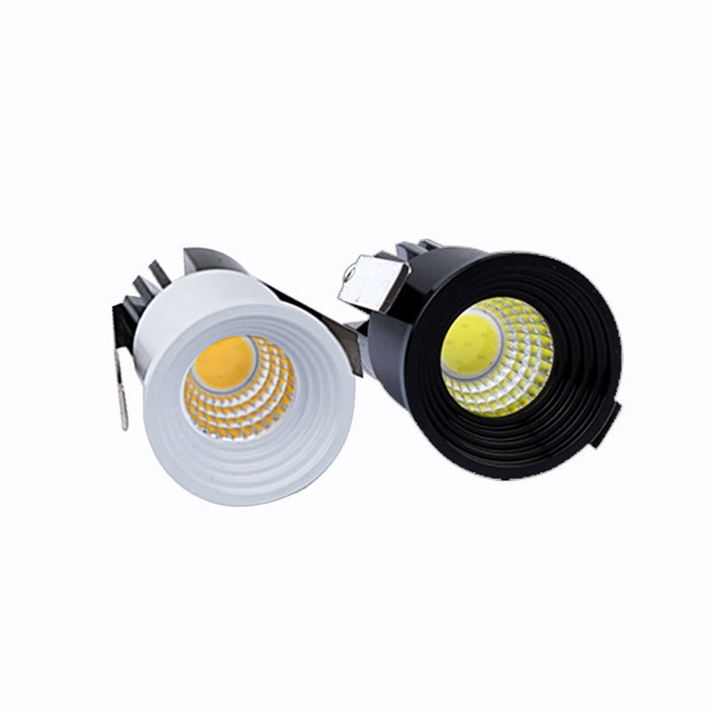 Mini spot LED noir 5W scie 30mm diamètre 34mm variable - Ledspot-planet