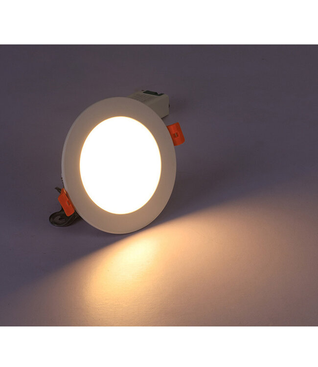 Spot LED 68mm noir extra plat 220V dimmable scie 50mm - Ledspot-planet