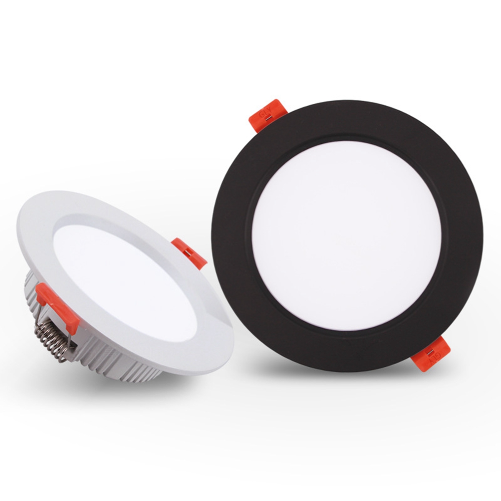 Spot LED 68mm noir extra plat 220V dimmable scie 50mm - Ledspot-planet
