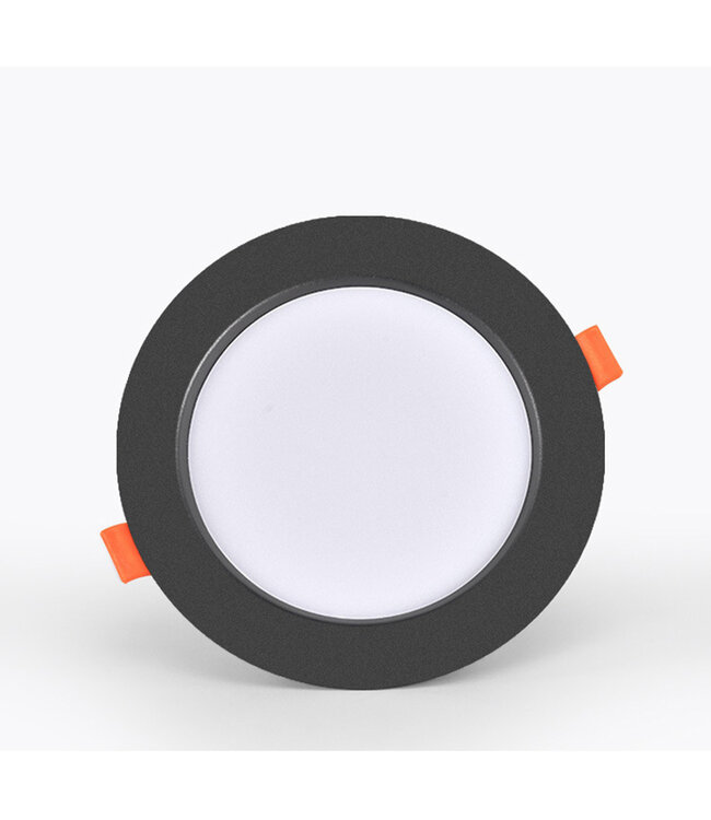 Inbouwspot boorgat 50mm zwart LED 5W lage inbouwdiepte 220V dimbaar ...
