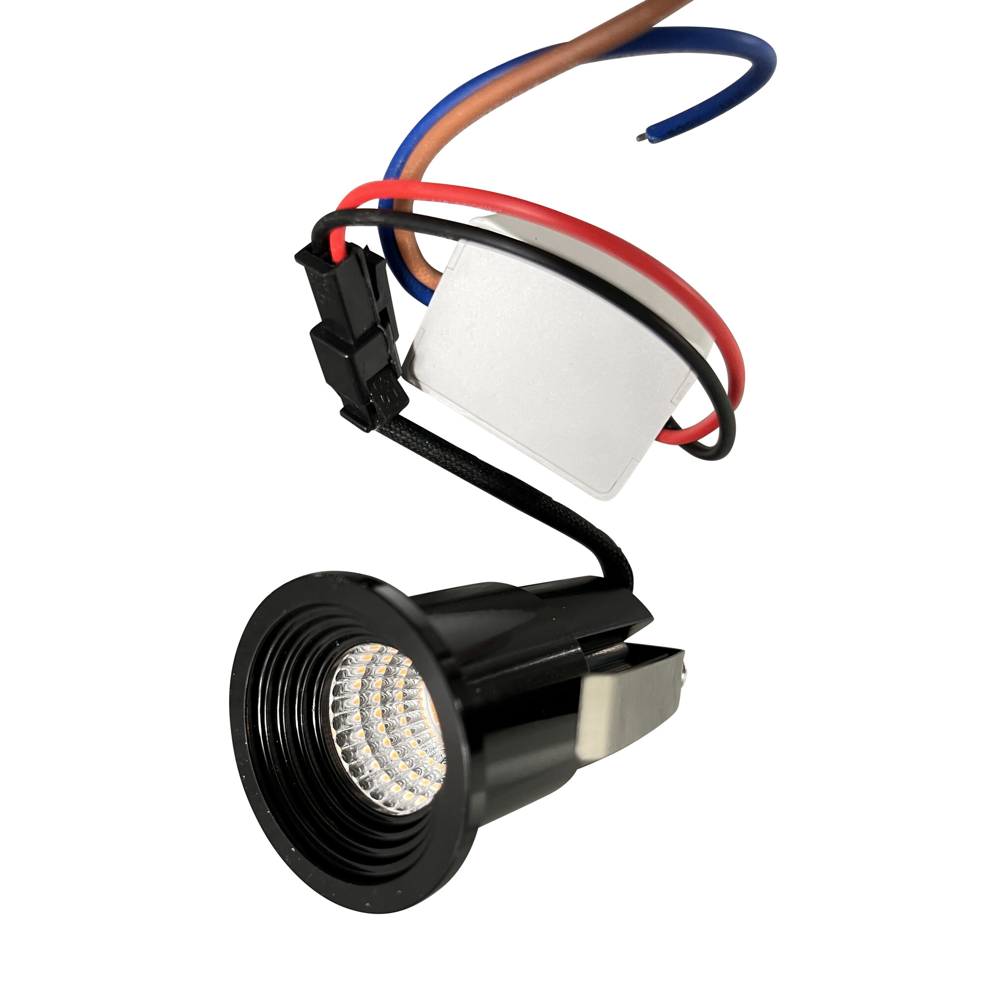 Mini spot LED noir 5W scie 30mm diamètre 34mm variable - Ledspot-planet