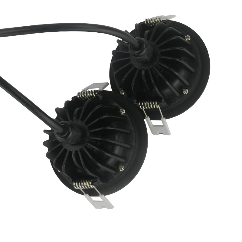 12 volt LED spot IP65 12W zwart zaagmaat 95mm diameter 108mm - Ledspot ...
