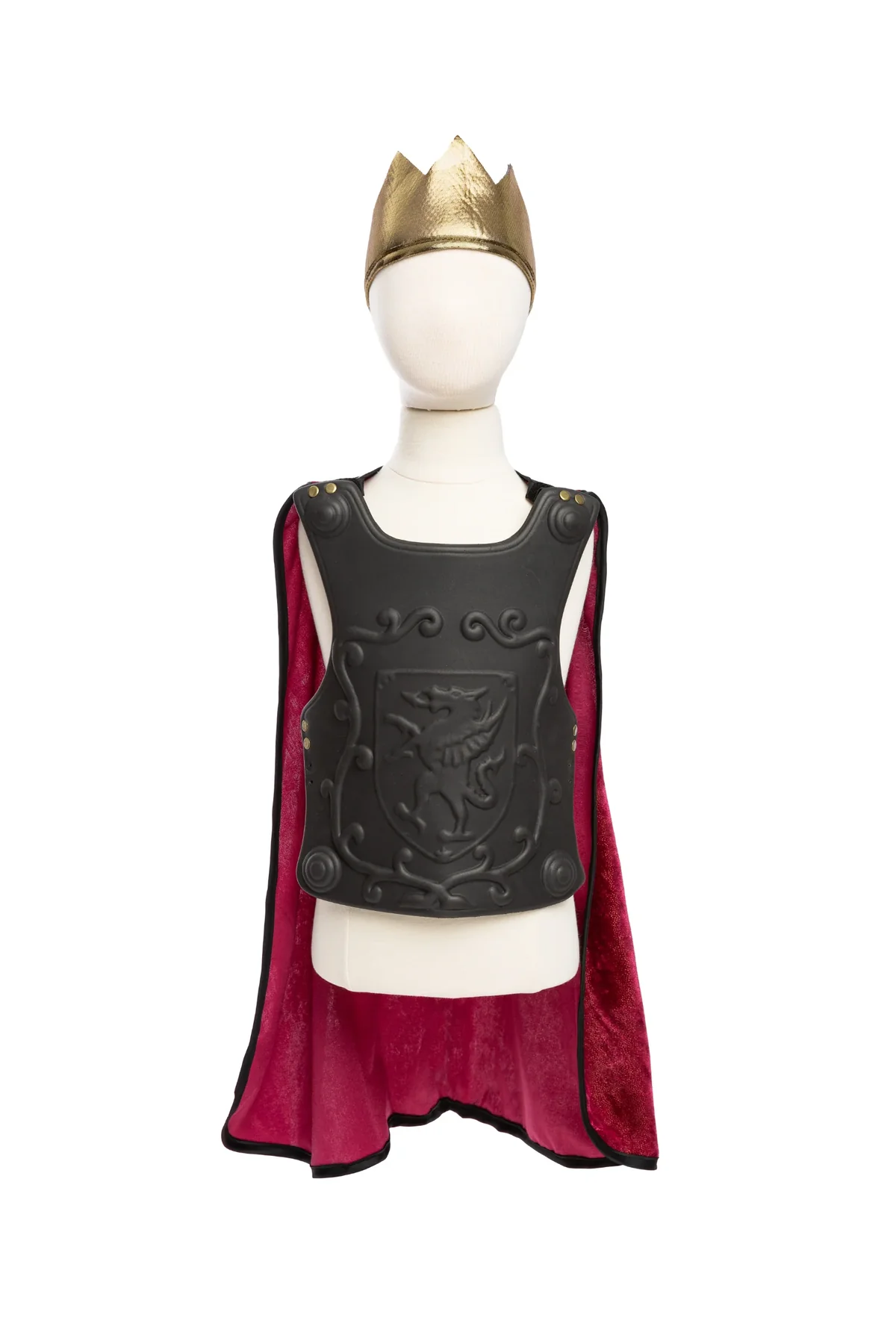 DÉGUISEMENT - CAPE & COURONNE CHEVALIER LÉGENDAIRE 4-6ANS - MOM POP