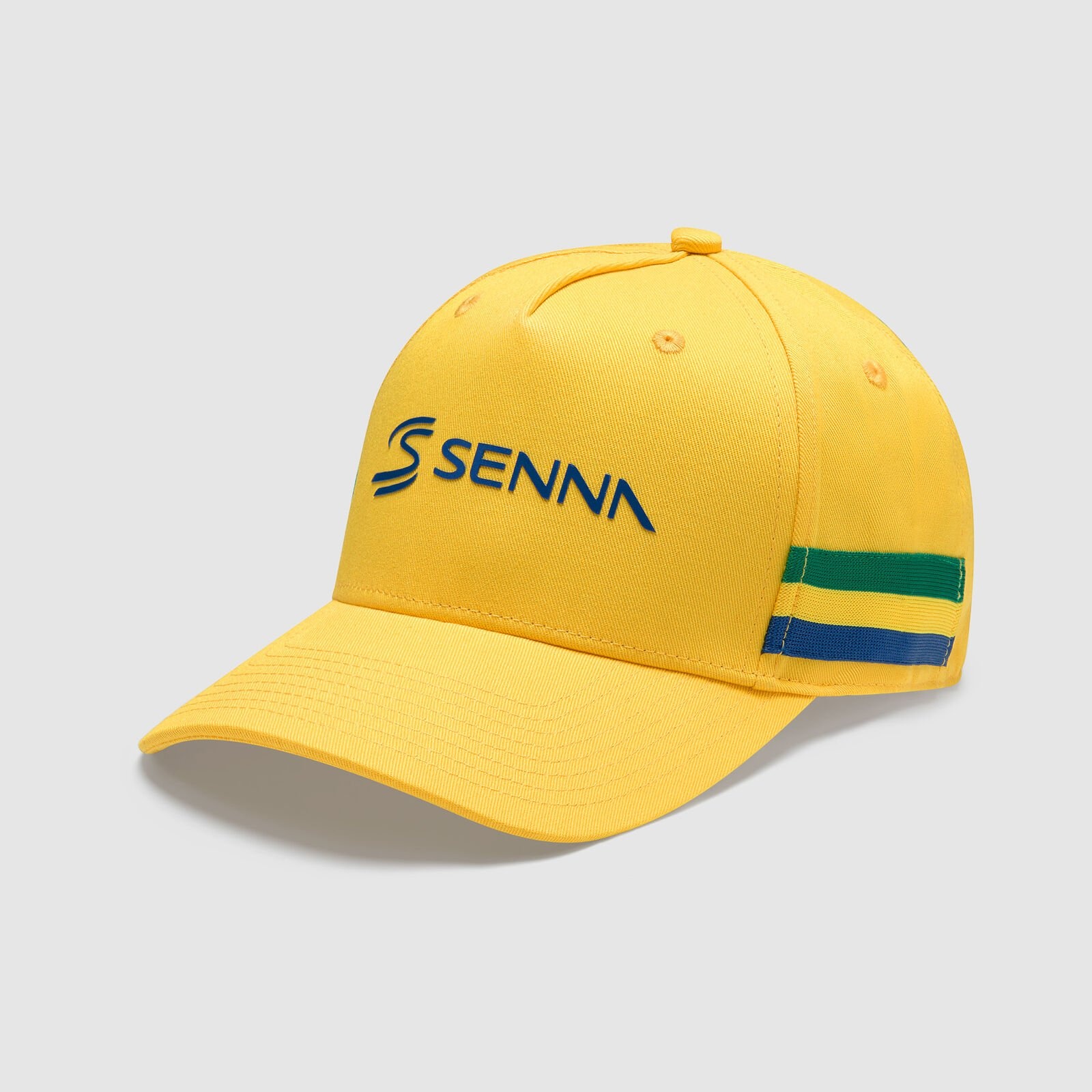 Ayrton Senna Ayrton Senna Stripe Logo Cap Geel - The Racing Store