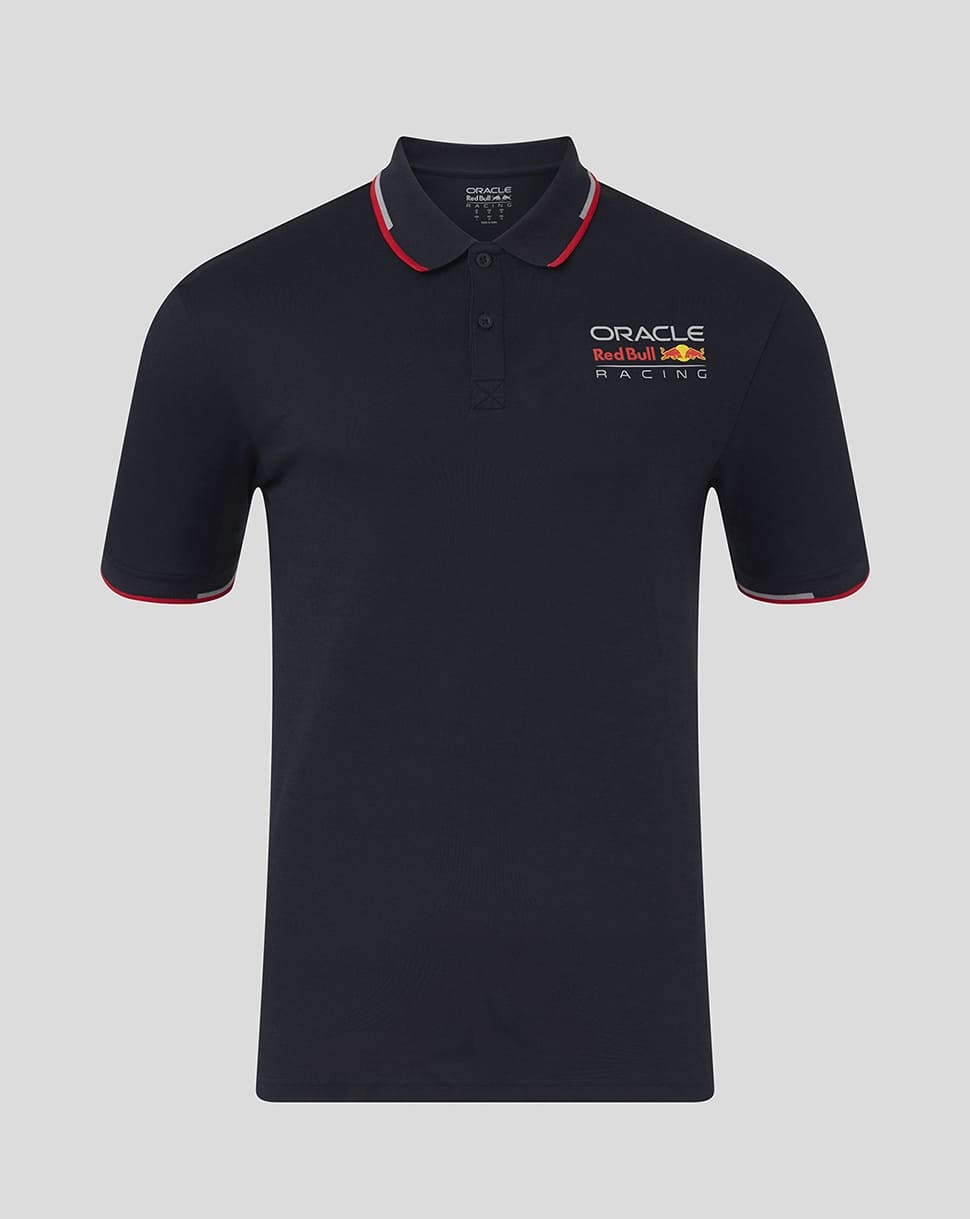 Red Bull Racing Logo Polo Blue 2025 - The Racing Store
