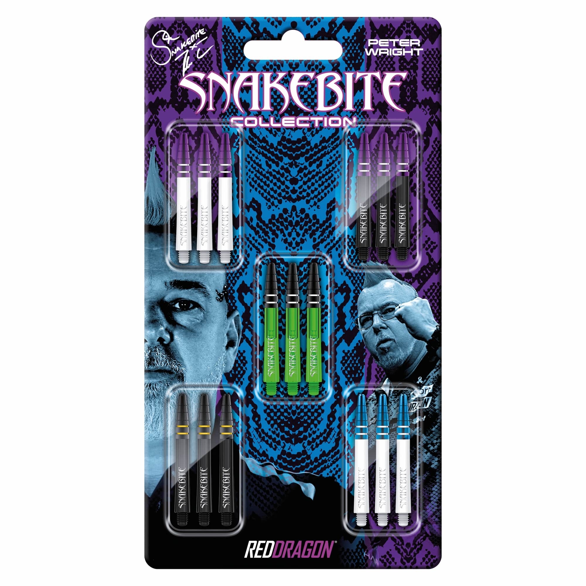 Násadky Red Dragon Snakebite Nitro Ionic Collection - Dartshopper.cz