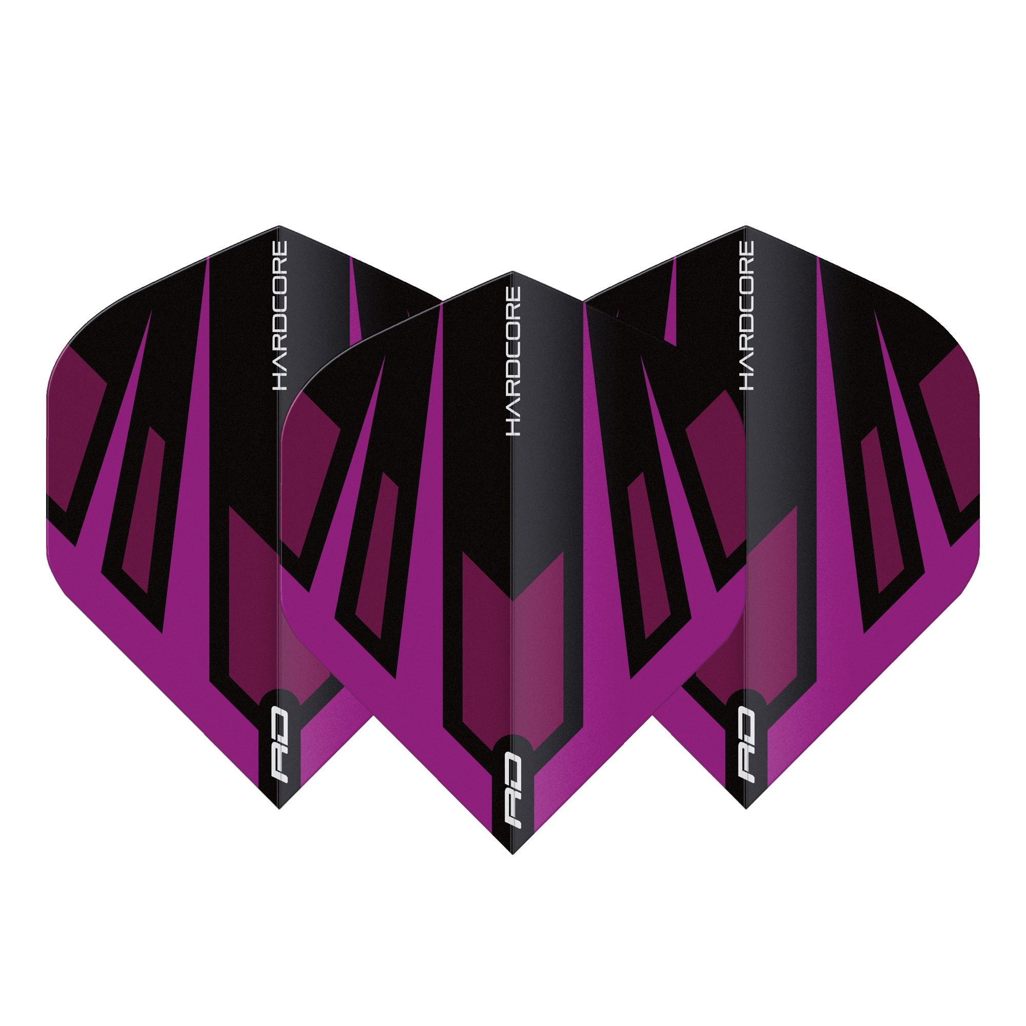 Letky Red Dragon Hardcore Radical Purple & Black Fan - Dartshopper.cz