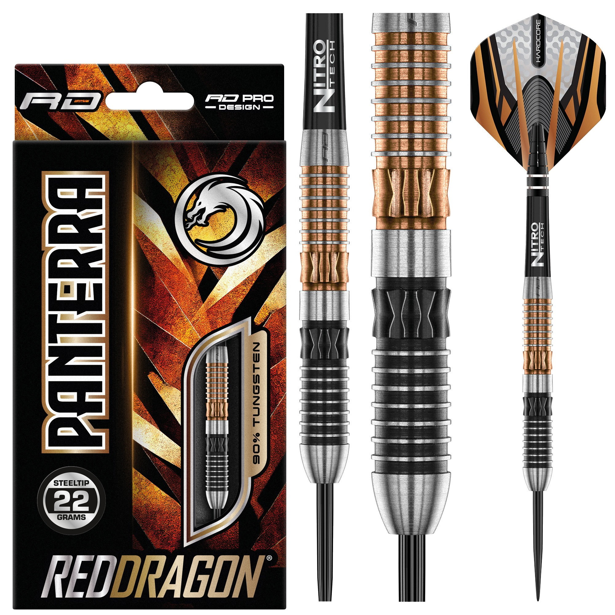 Red Dragon Panterra 90% - Šipky Steel - Dartshopper.cz