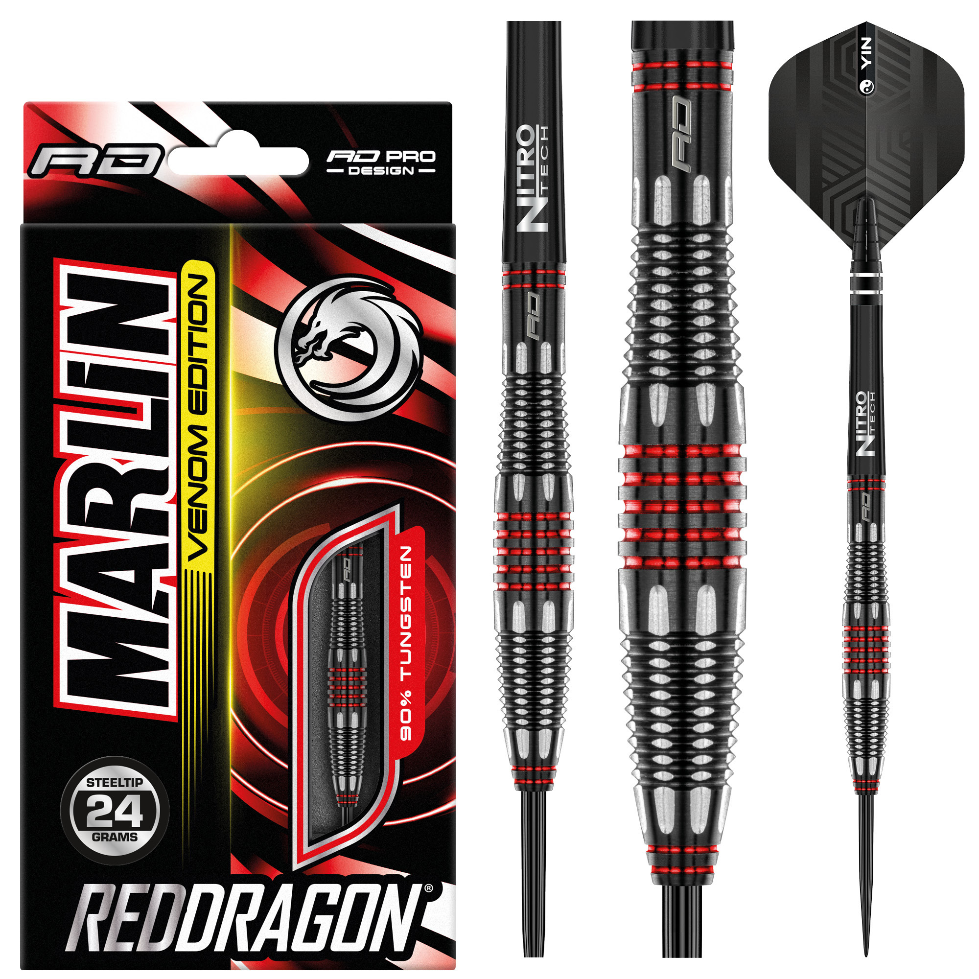 Red Dragon Marlin Venom 90% - Šipky Steel - Dartshopper.cz